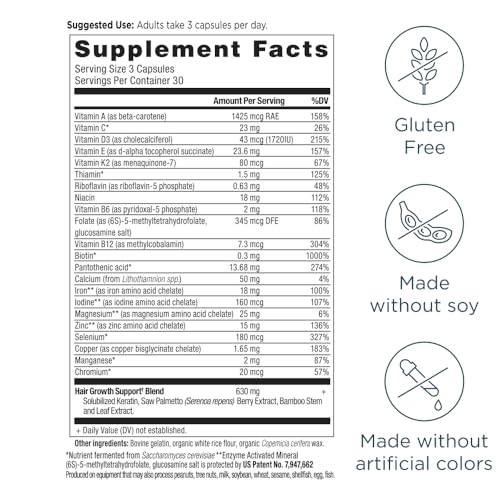 multivitamins for healthy hair growth