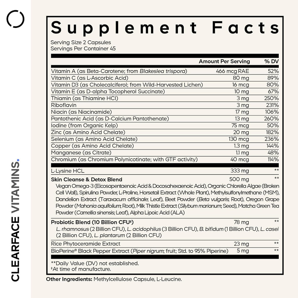 multivitamins for healthy skin support