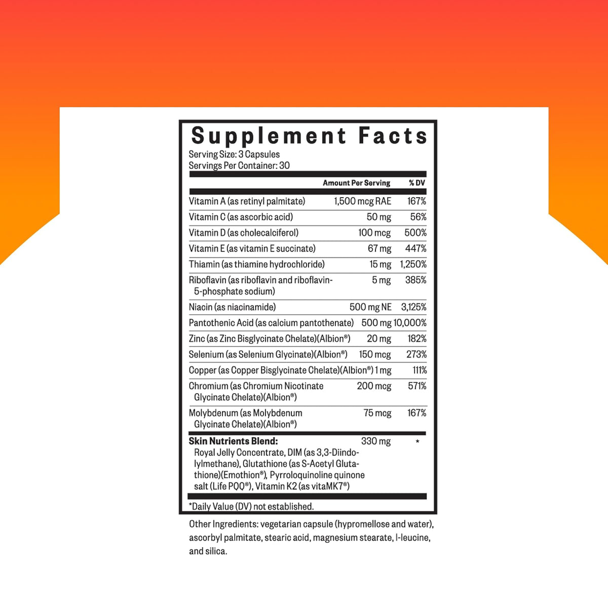 multivitamins for healthy skin