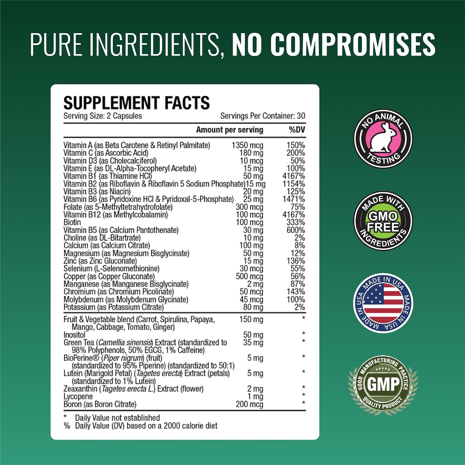 multivitamins for immune support
