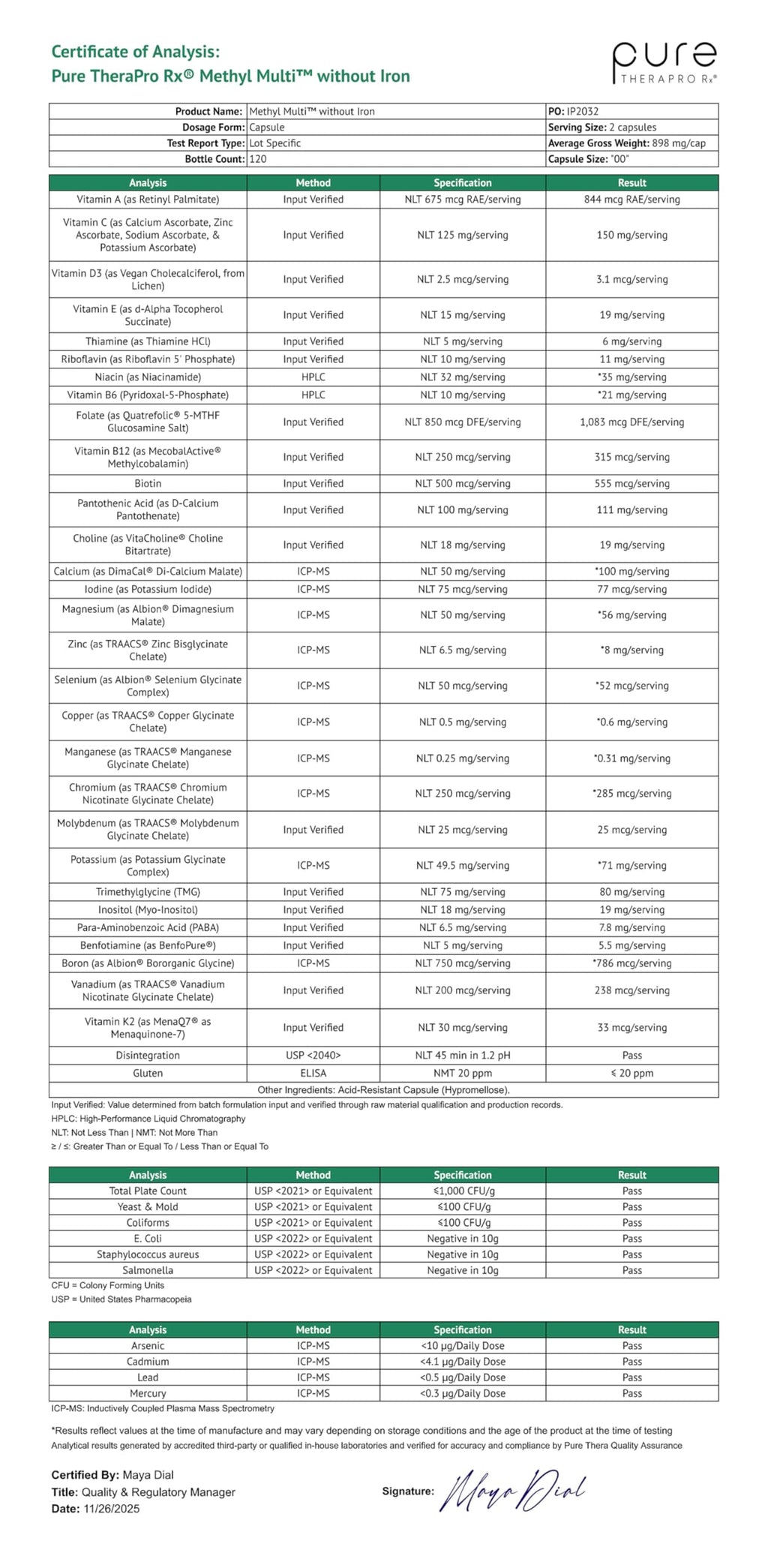 multivitamins for improved vitality