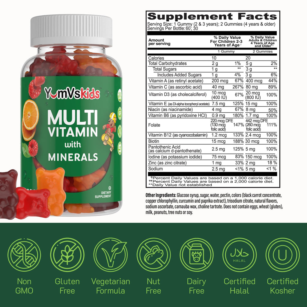 multivitamins for kids with tasty flavors