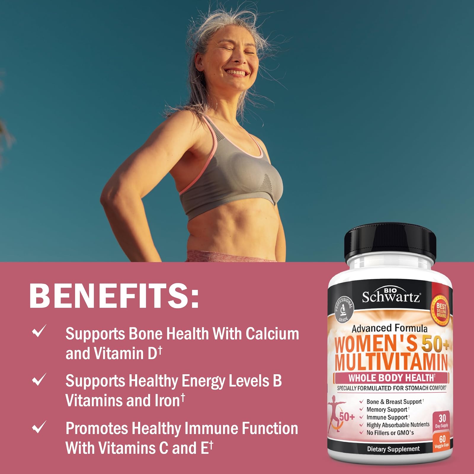 Multivitamins for seniors health support