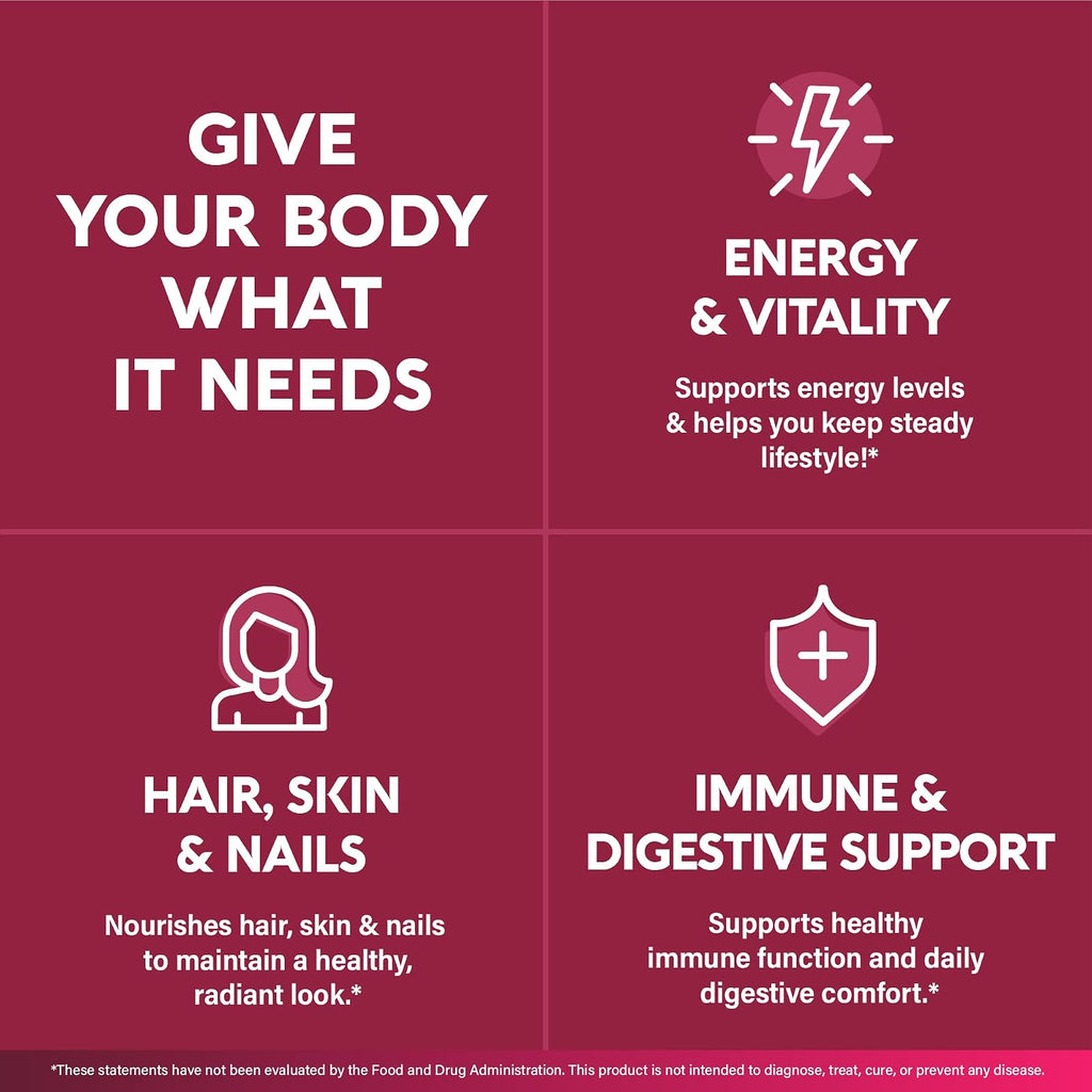 multivitamins for women's beauty benefits