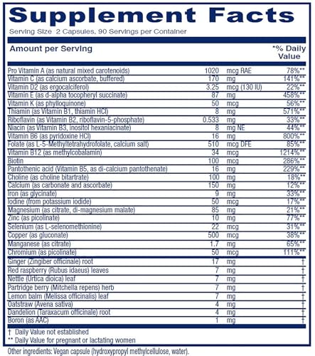multivitamins for women's health support