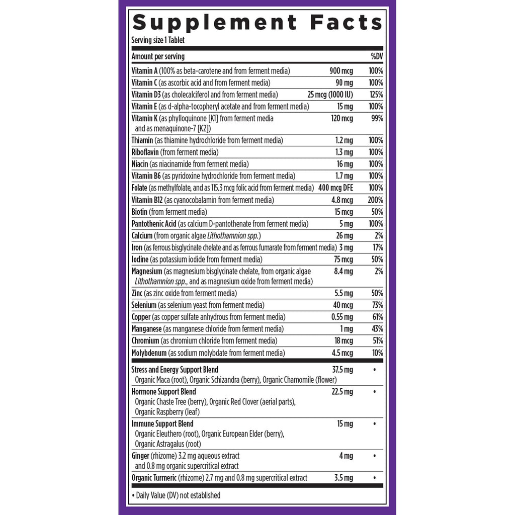 multivitamins for women's wellness support