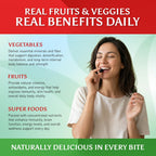 multivitamins packed with fruits and veggies
