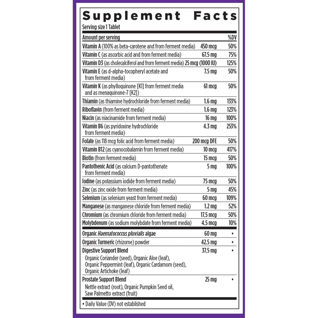 multivitamins to support men's wellness