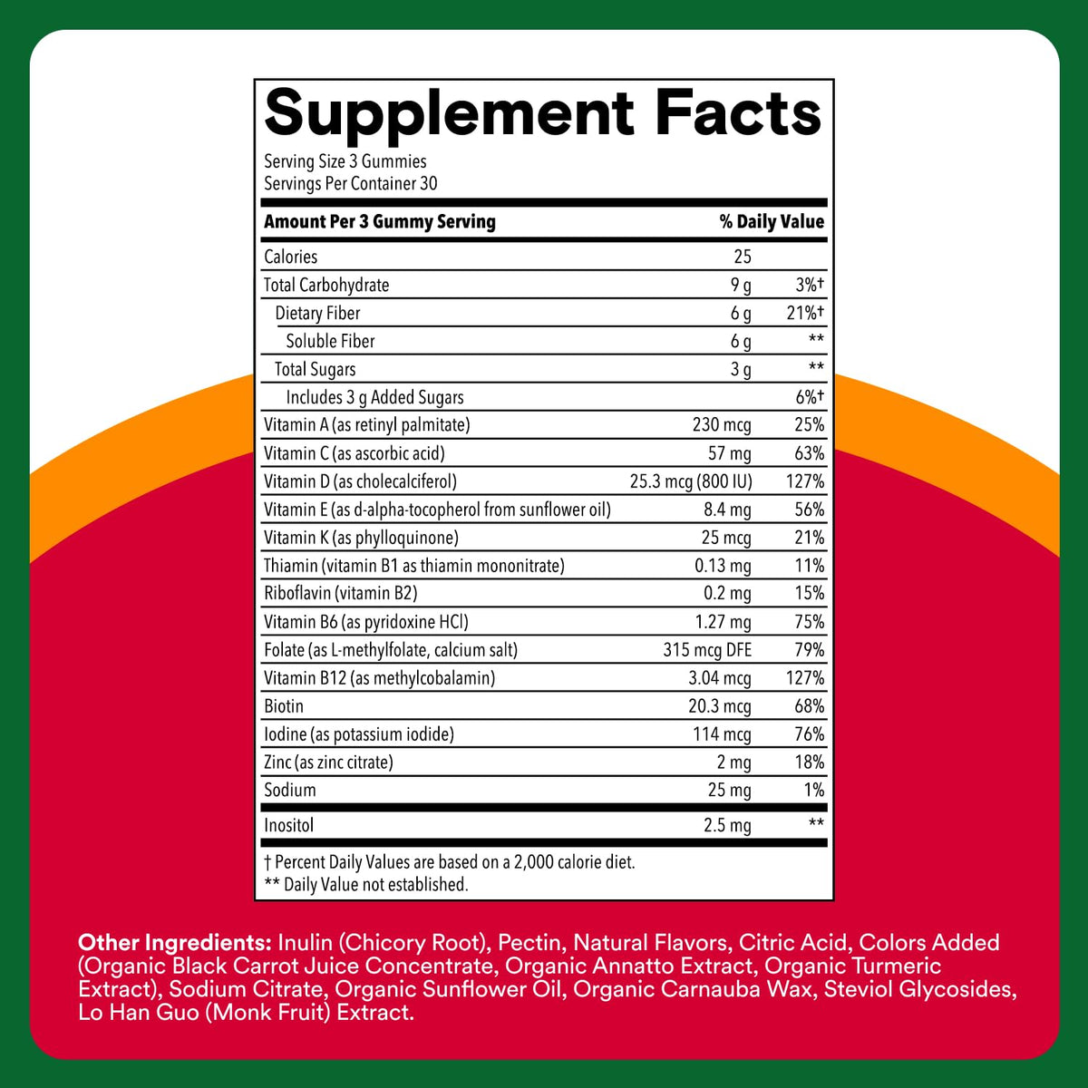 multivitamins with added fiber benefits