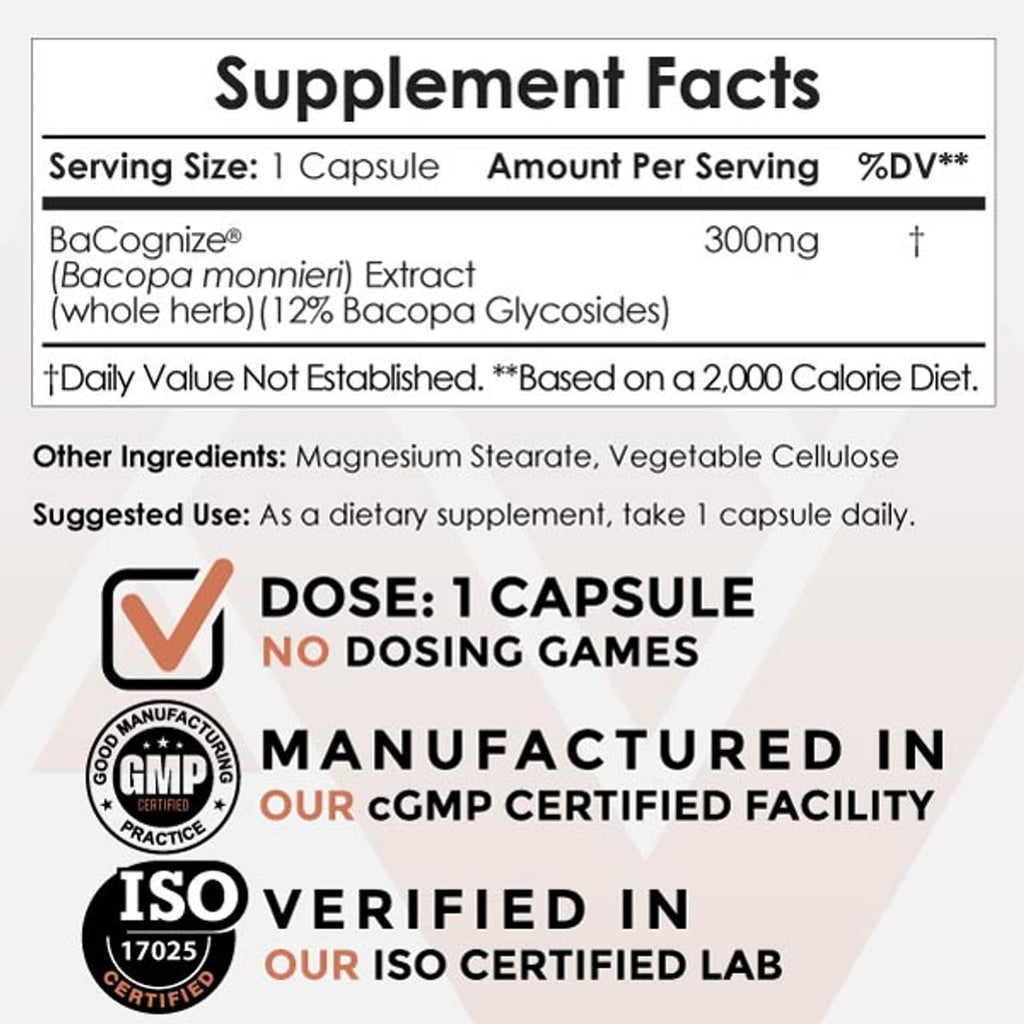 multivitamins with Bacopa Monnieri for focus