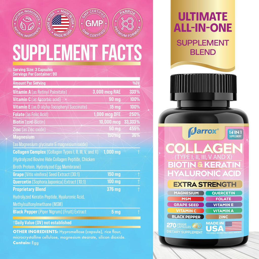multivitamins with biotin and keratin