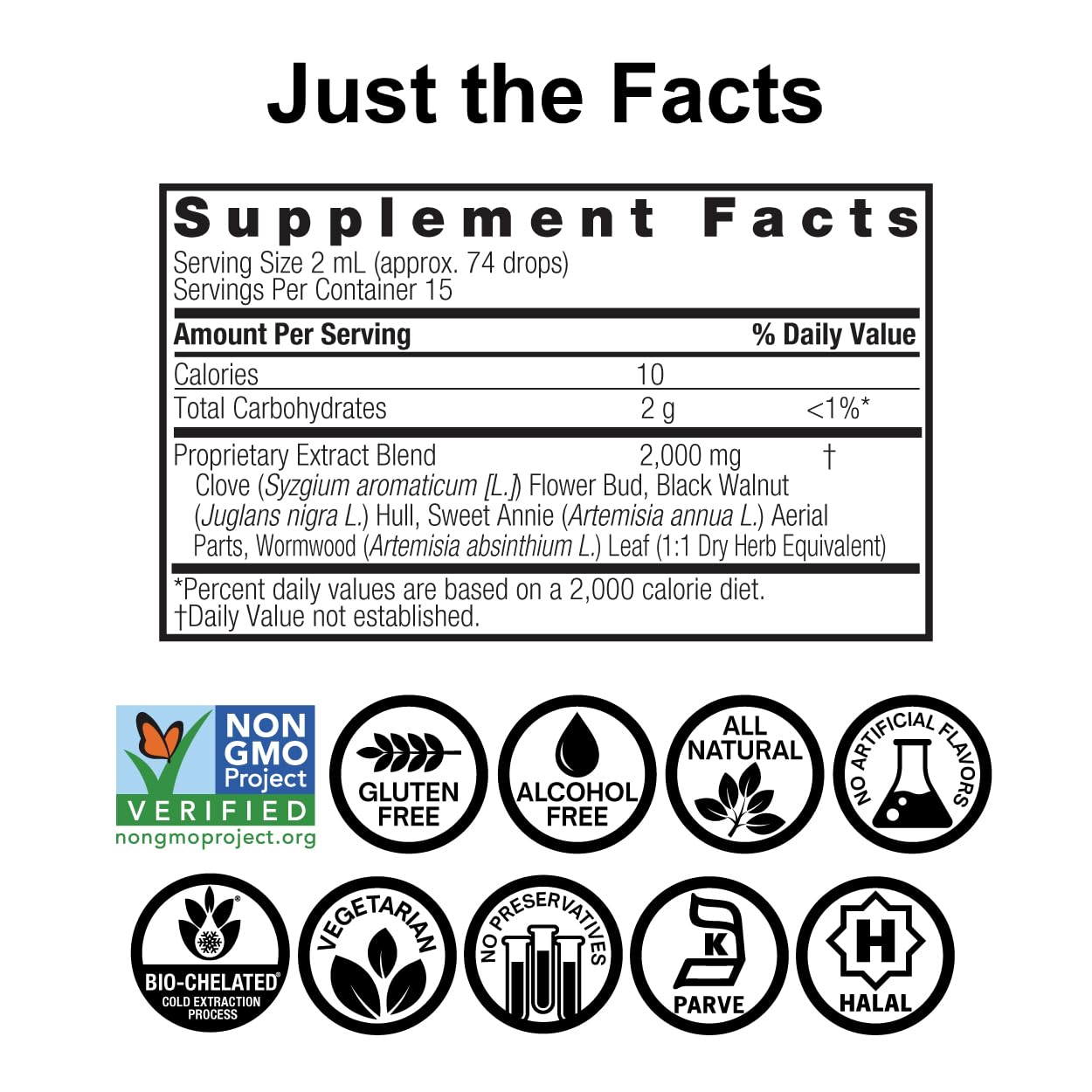 Multivitamins with Black Walnut extract