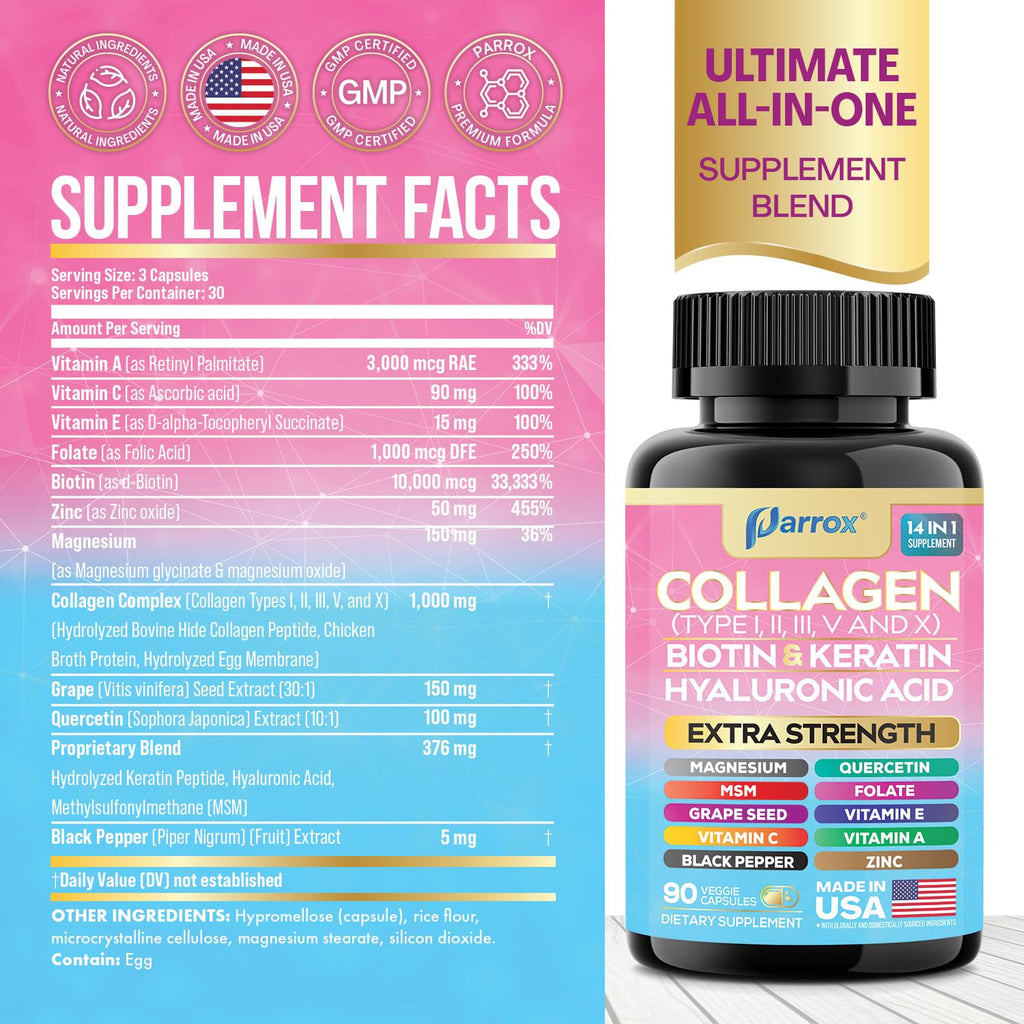 multivitamins with collagen and biotin