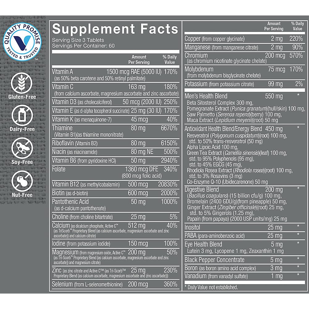 multivitamins with essential nutrients
