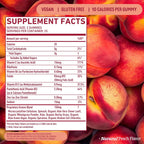 multivitamins with natural peach flavour