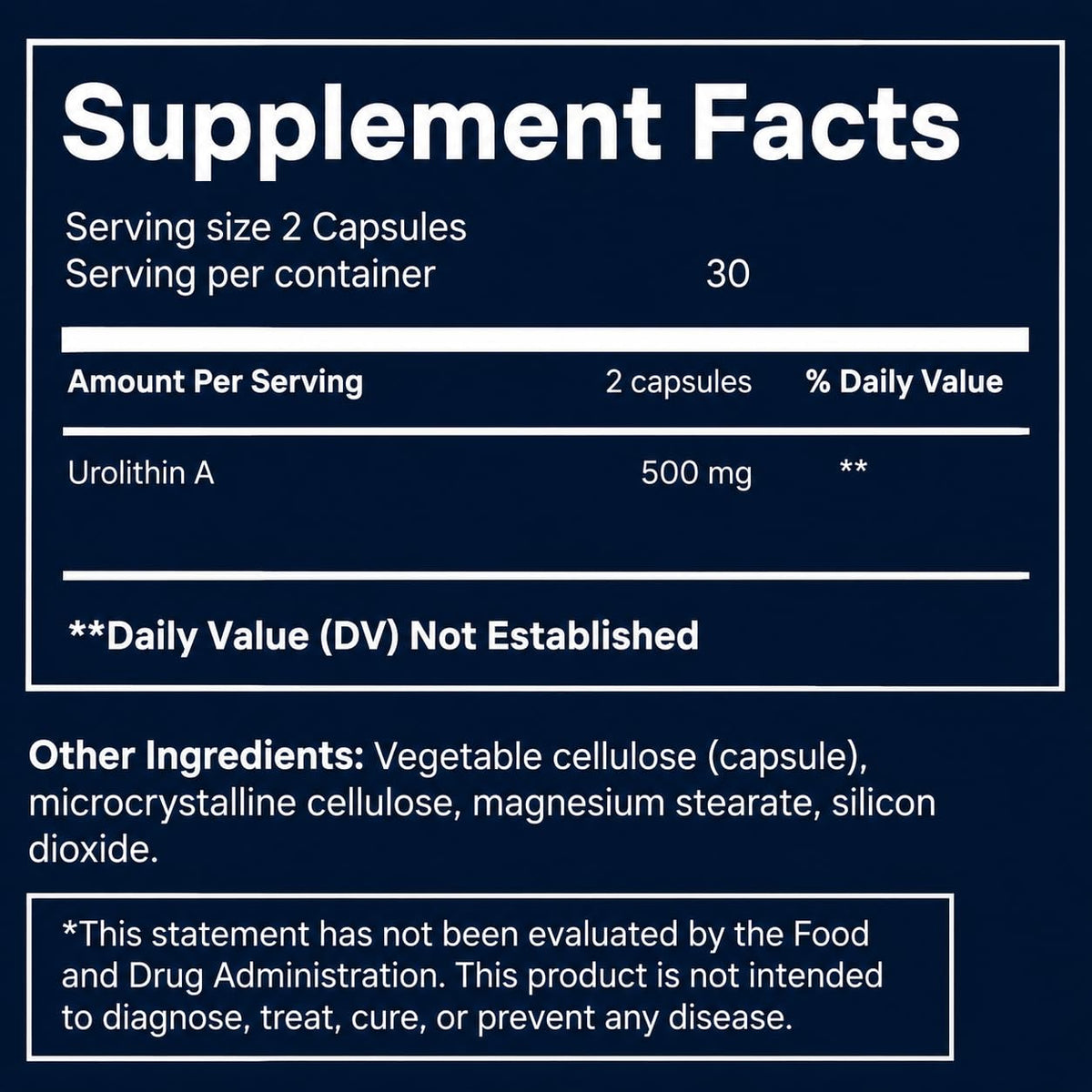 Multivitamins with Urolithin A for wellness