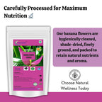 Musa flower powder for wellness