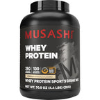 Musashi whey protein powder vanilla flavour