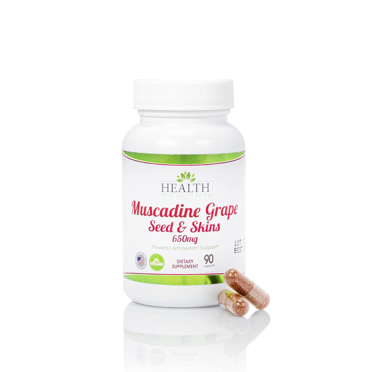 Muscadine seed antioxidant capsules
