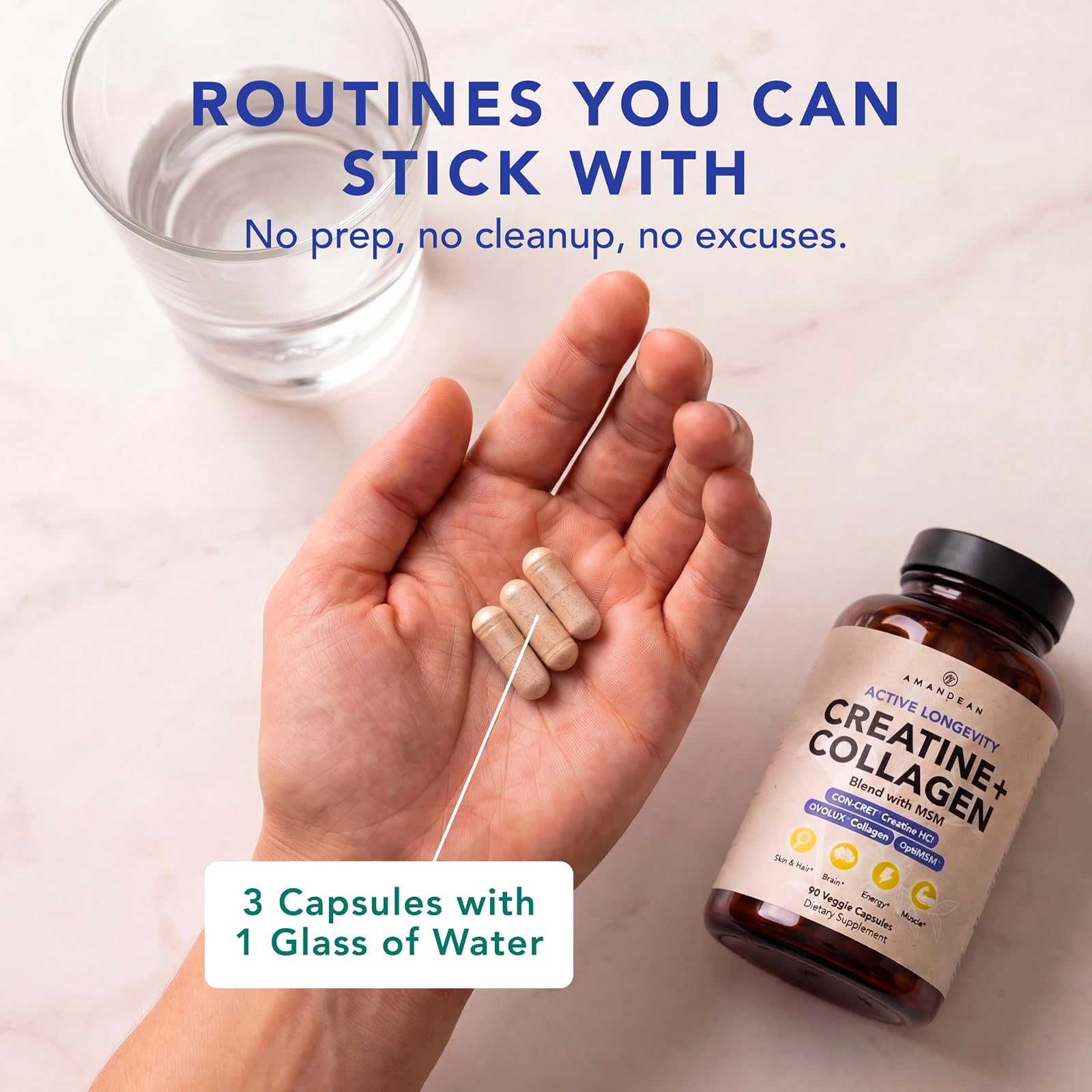 Muscle building with collagen blend