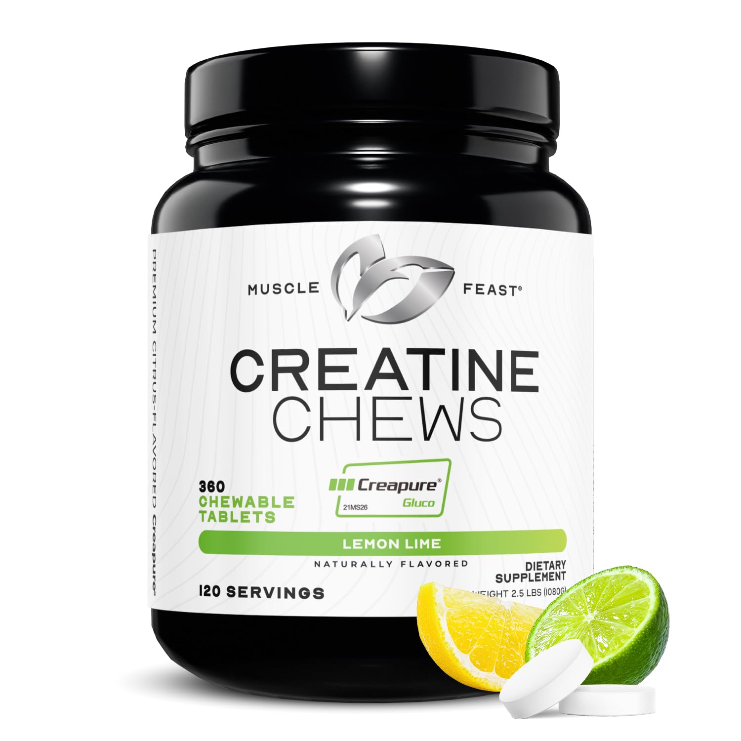 Muscle Feast creatine chewable tabs