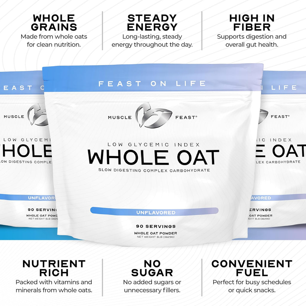 Muscle Feast whole oat powder nutrition
