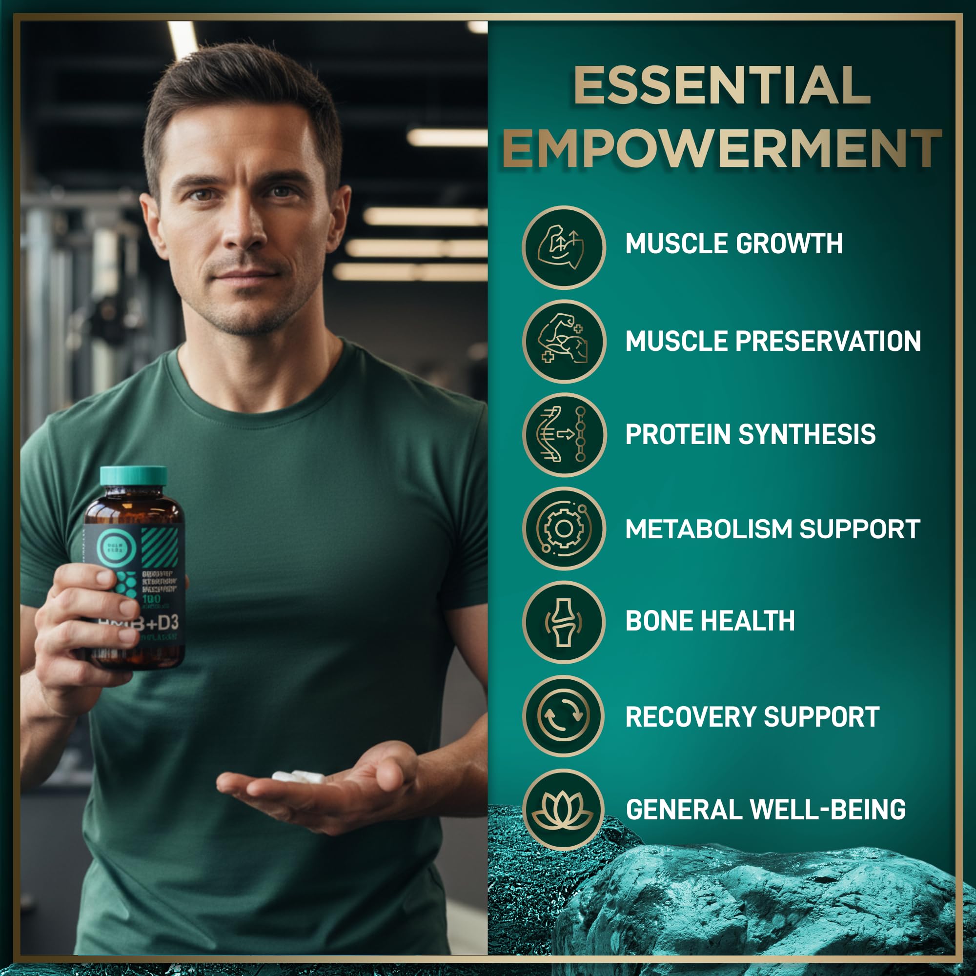 muscle growth support with HMB