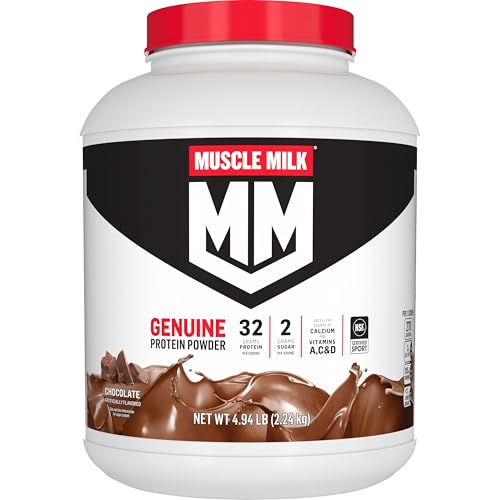 Muscle Milk whey protein chocolate powder