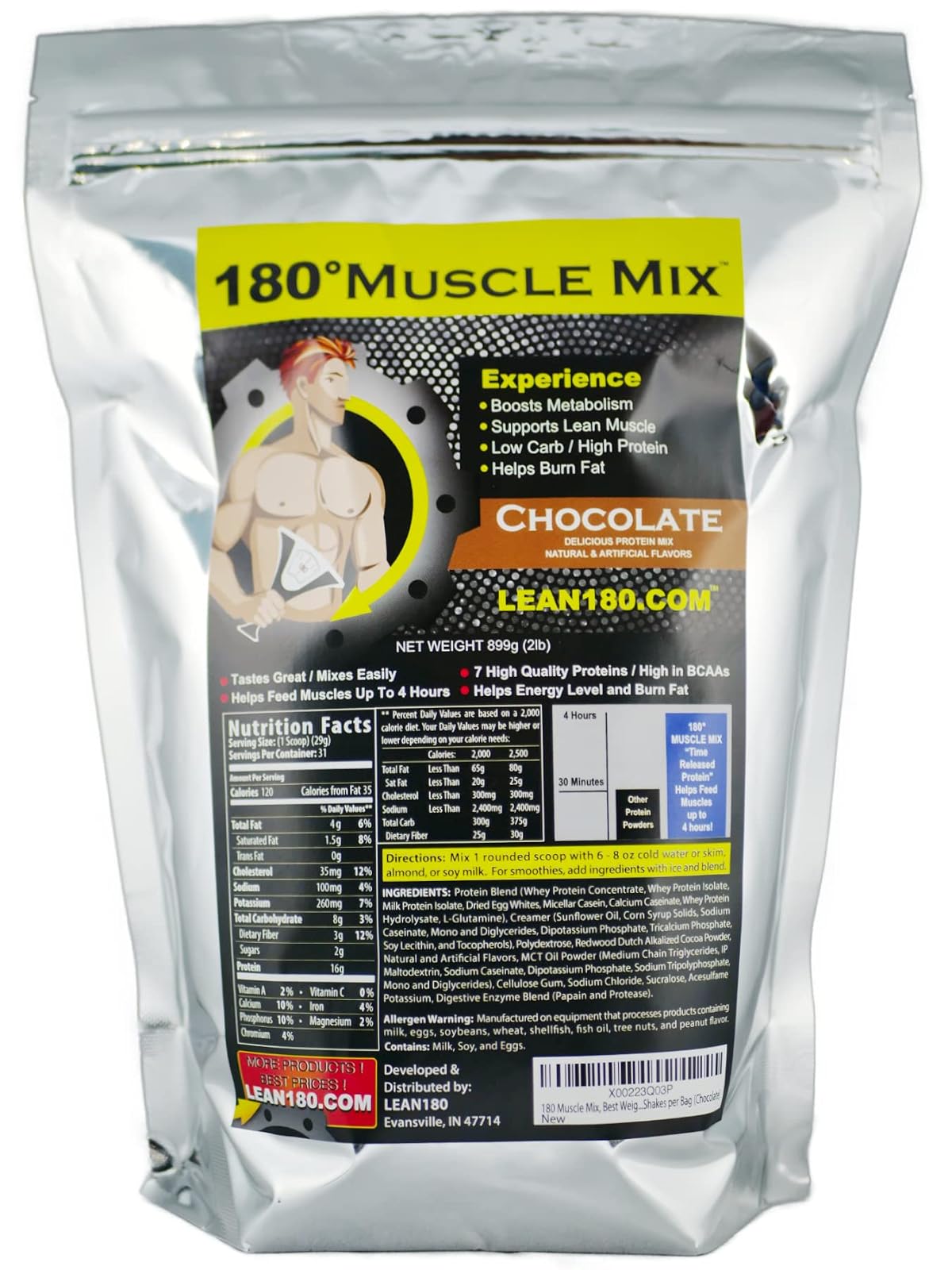 Muscle Mix whey protein shake creamy chocolate
