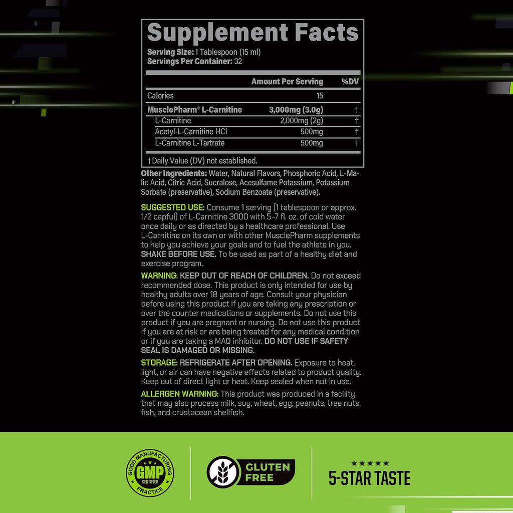 Muscle Pharm acetyl l-carnitine benefits
