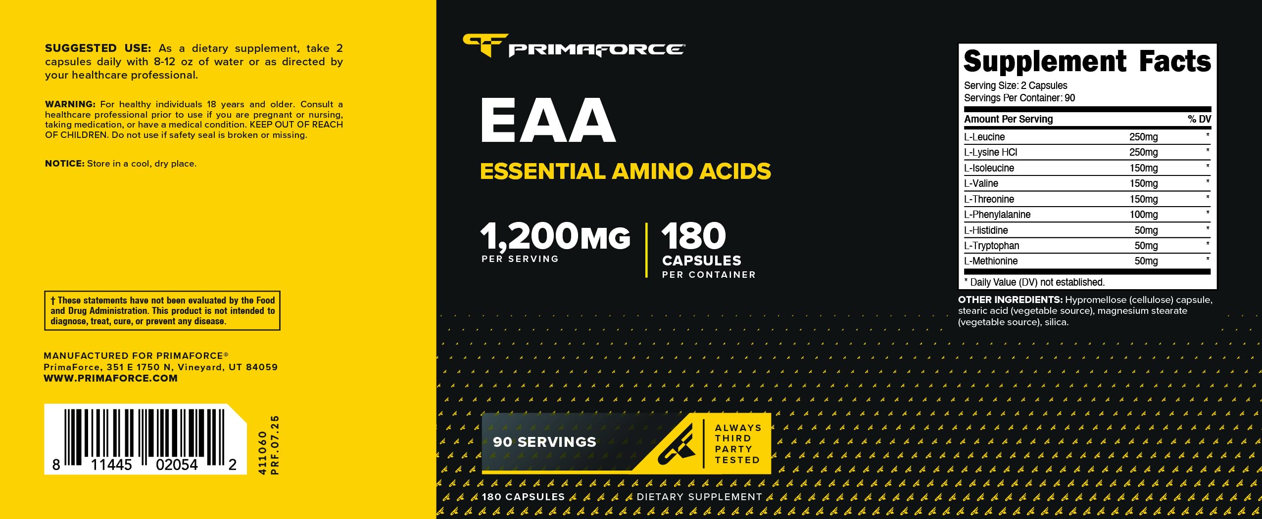 muscle recovery blended vitamin capsules