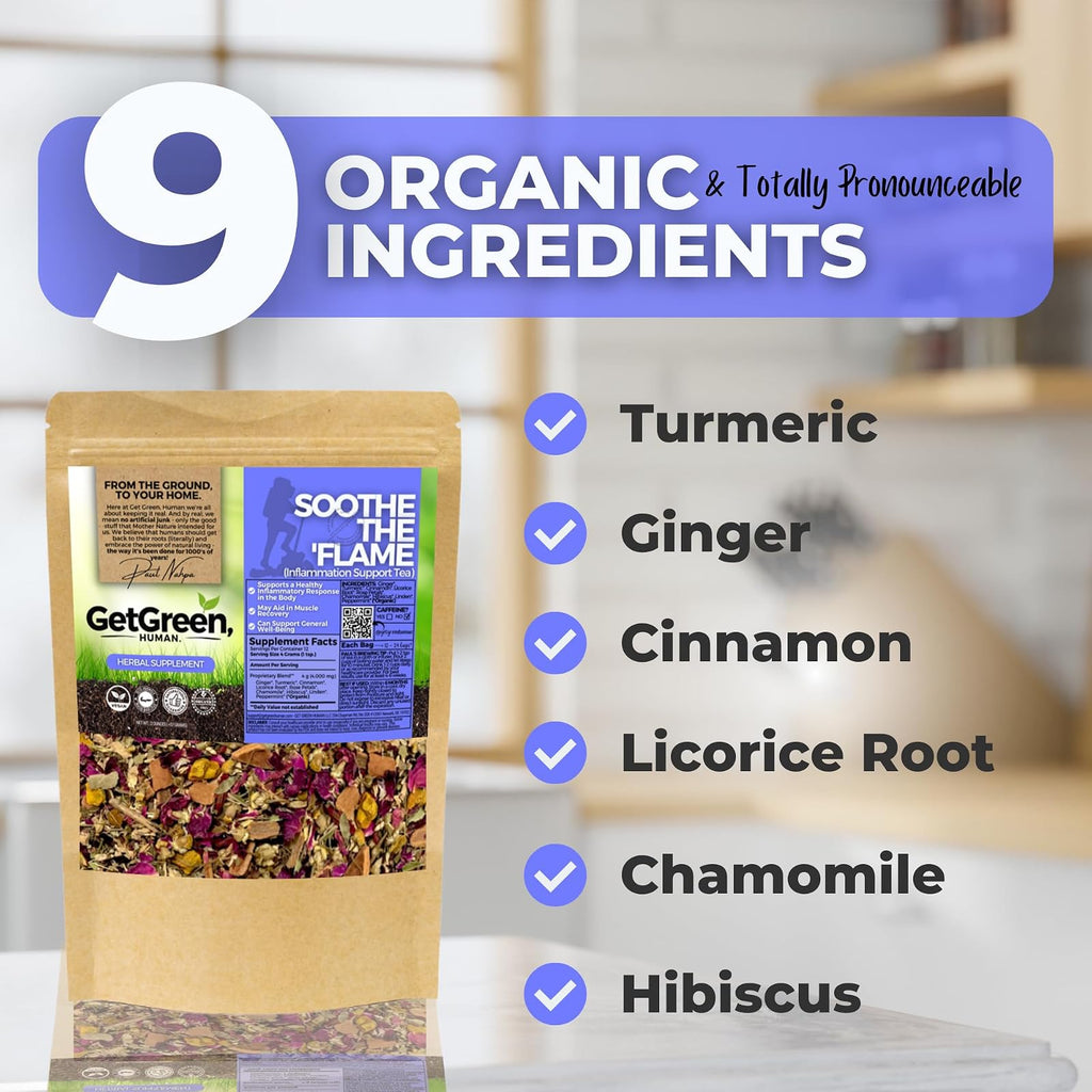 Muscle recovery herbal tea blend