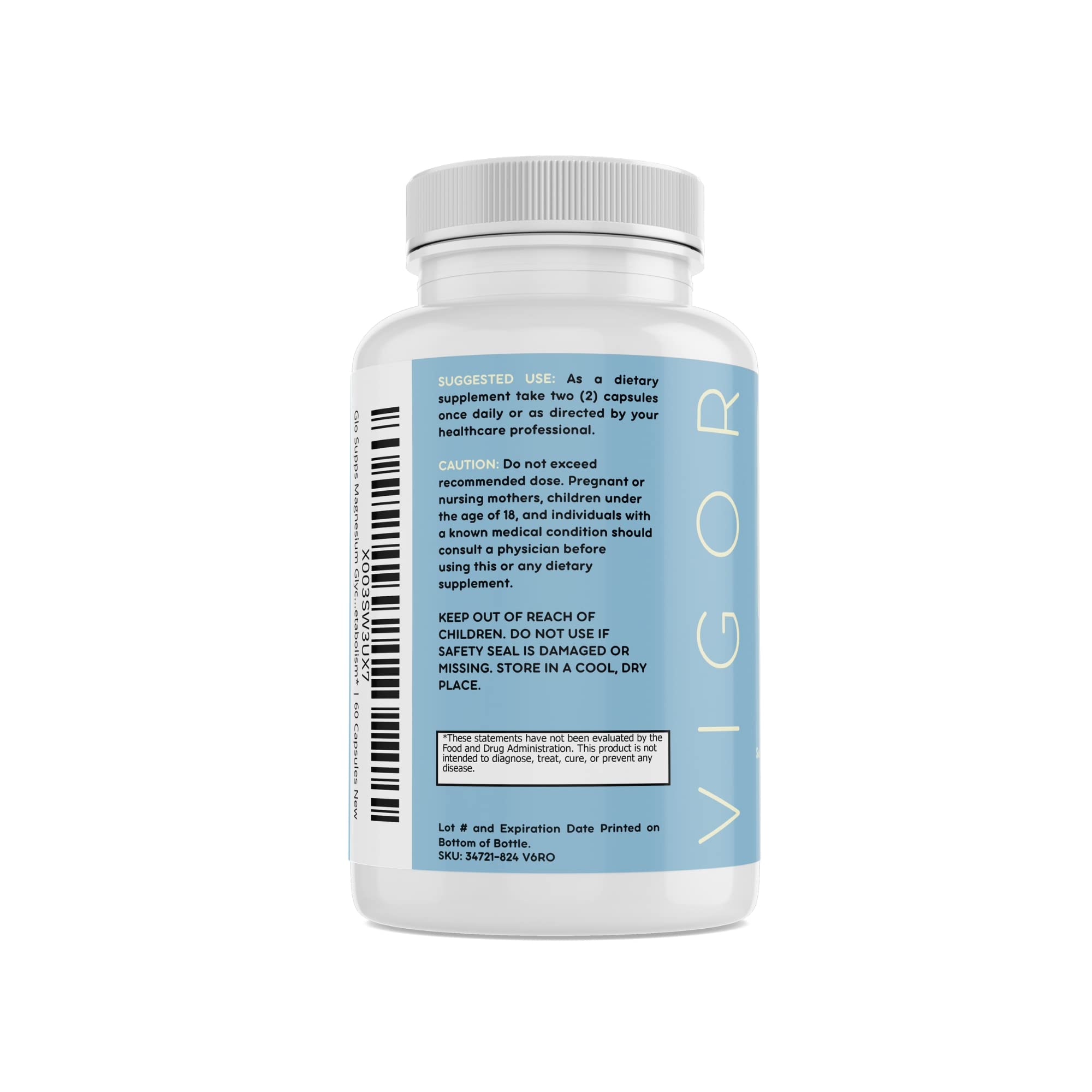 muscle recovery magnesium glycinate capsules