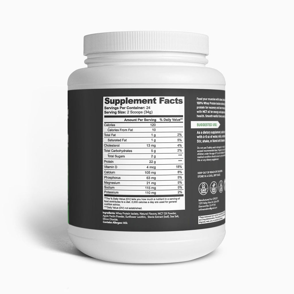 muscle recovery whey protein isolate