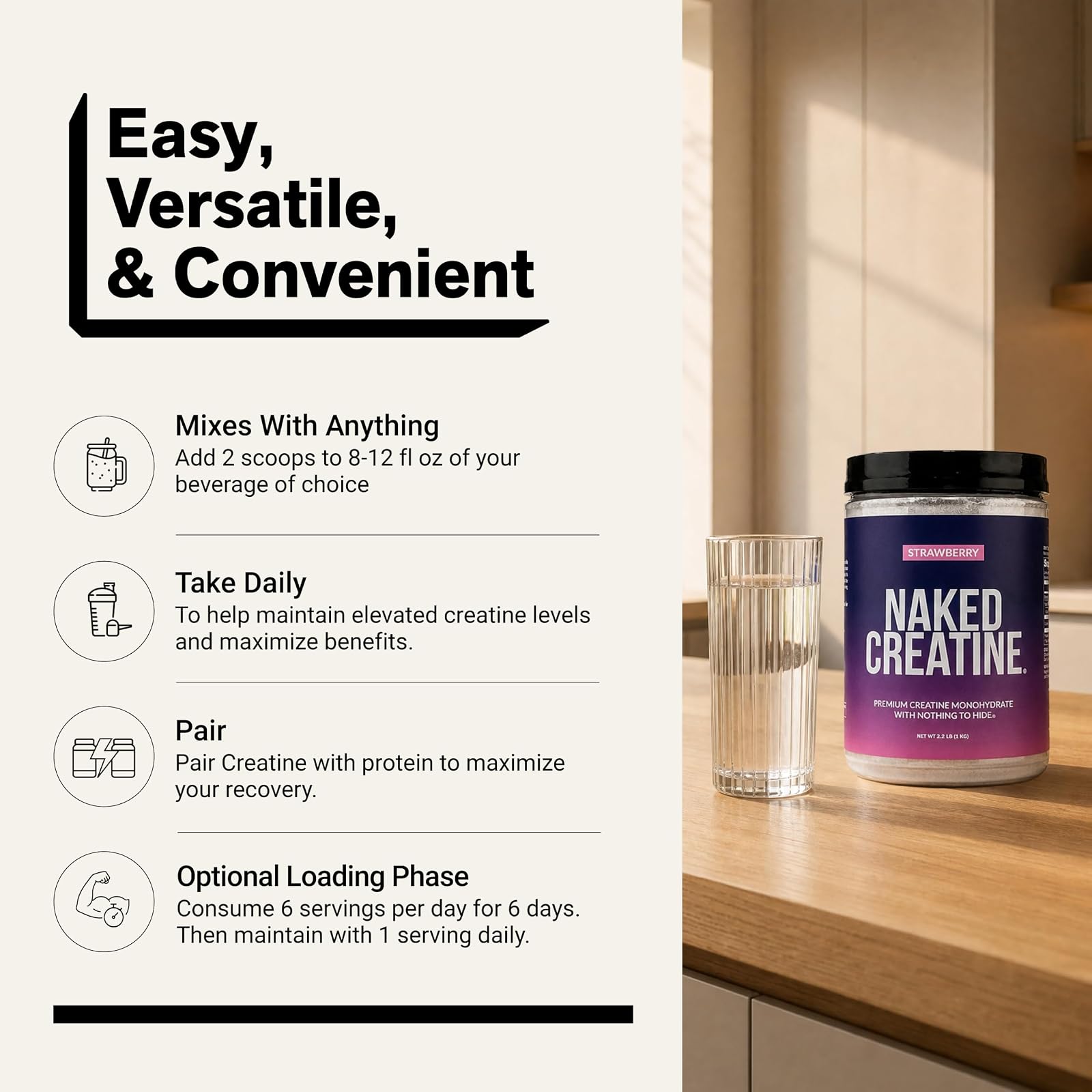 muscle recovery with NAKED creatine