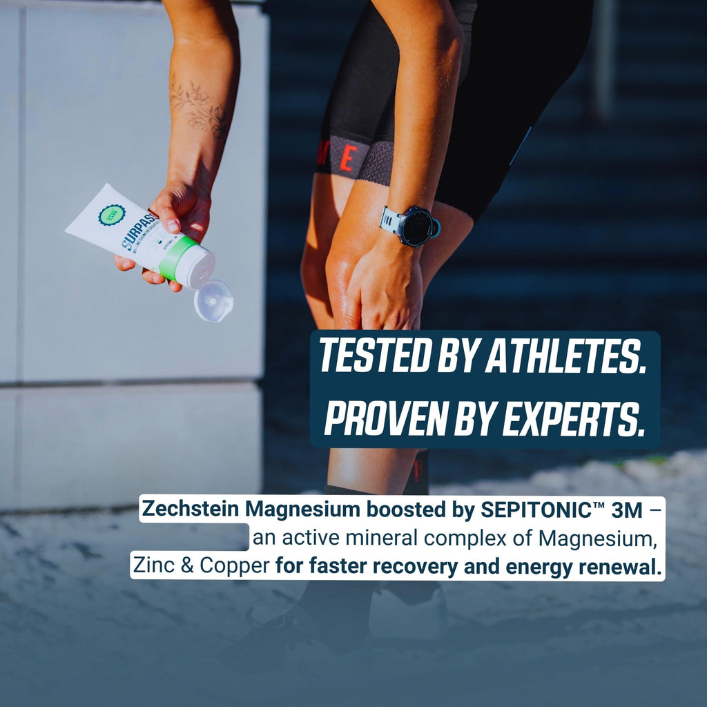 Muscle recovery with Surpass magnesium gel