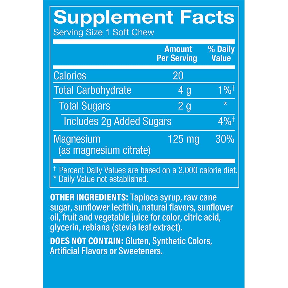 Muscle relaxation magnesium supplement