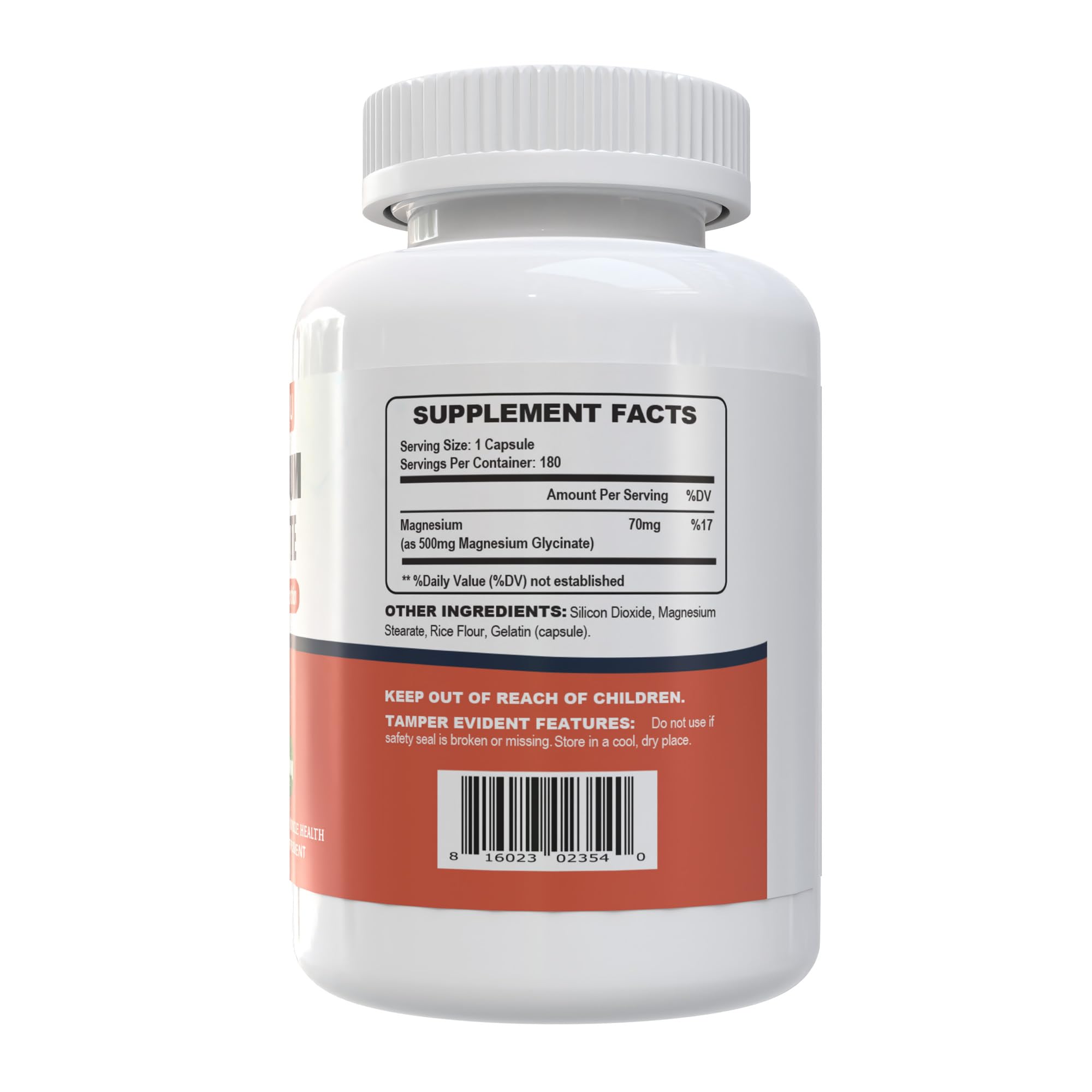 muscle support magnesium glycinate capsules