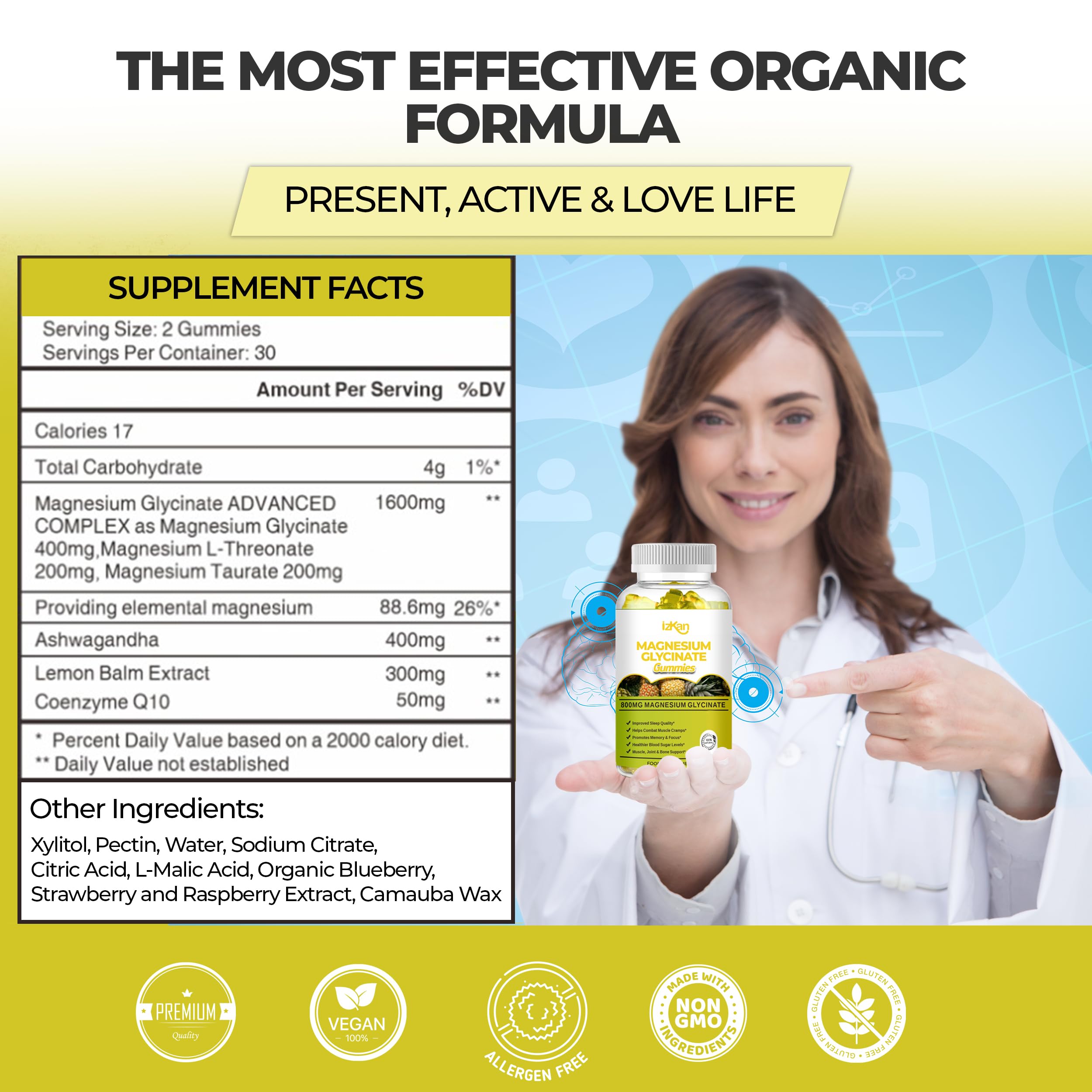 muscle support magnesium glycinate gummies