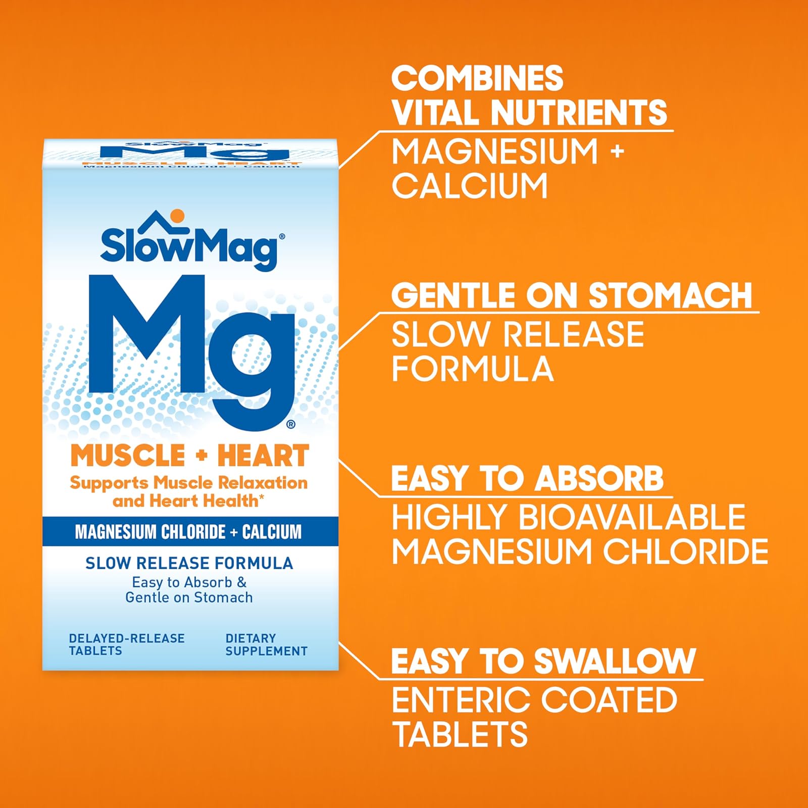 Muscle support magnesium supplement tablets