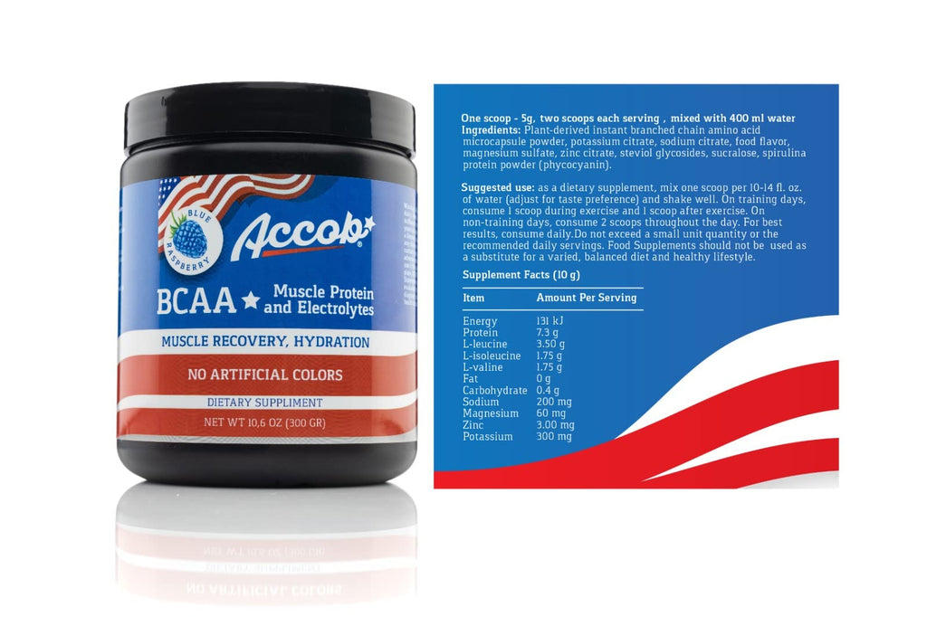 muscle support with BCAA powder
