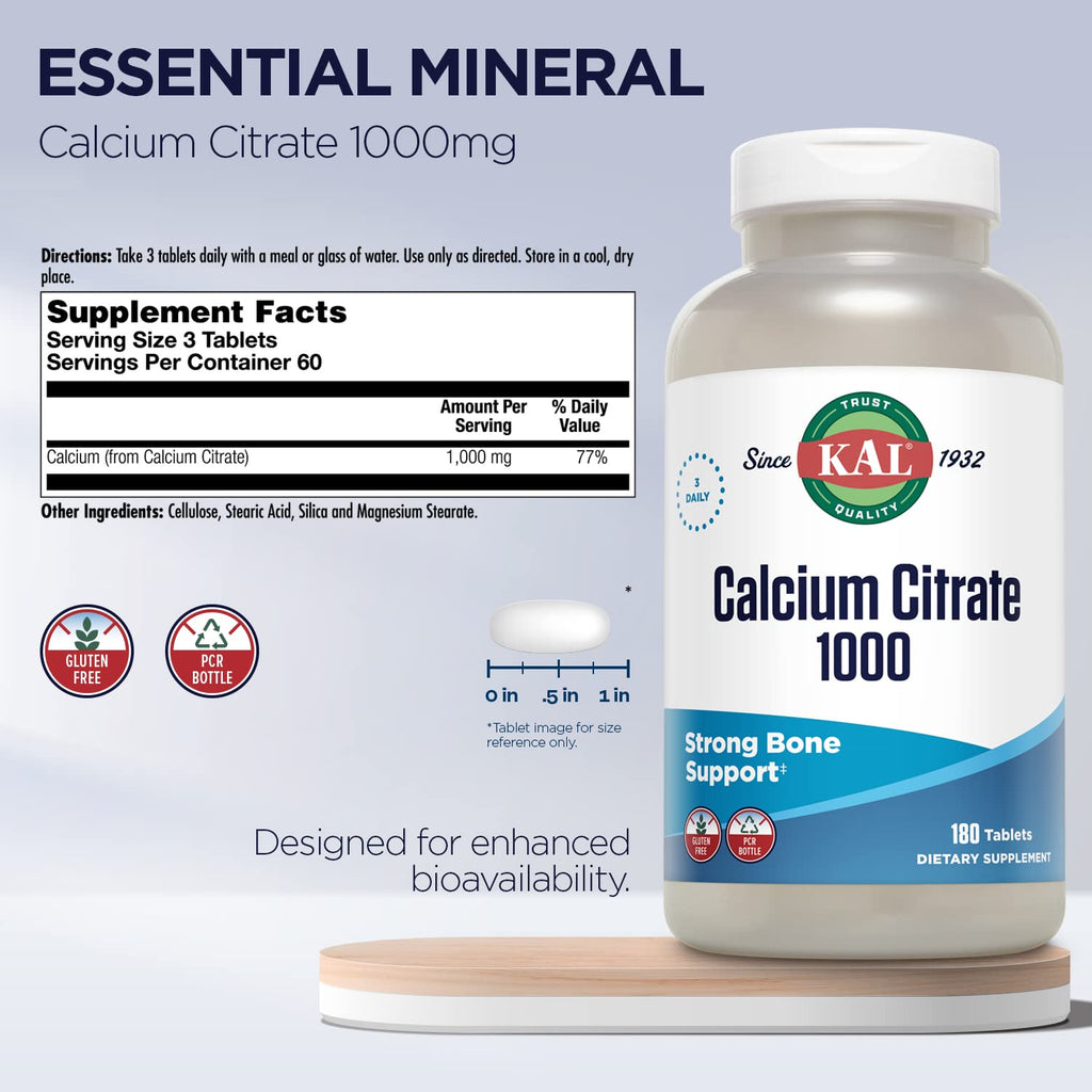 muscle support with calcium citrate