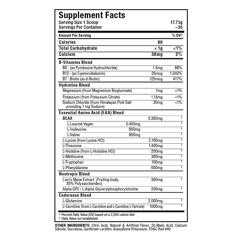 MuscleAA Xtreme EAA for hydration