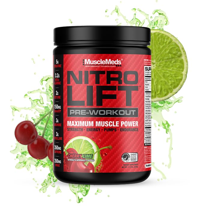MuscleMeds Nitro Lift pre workout cherry lime