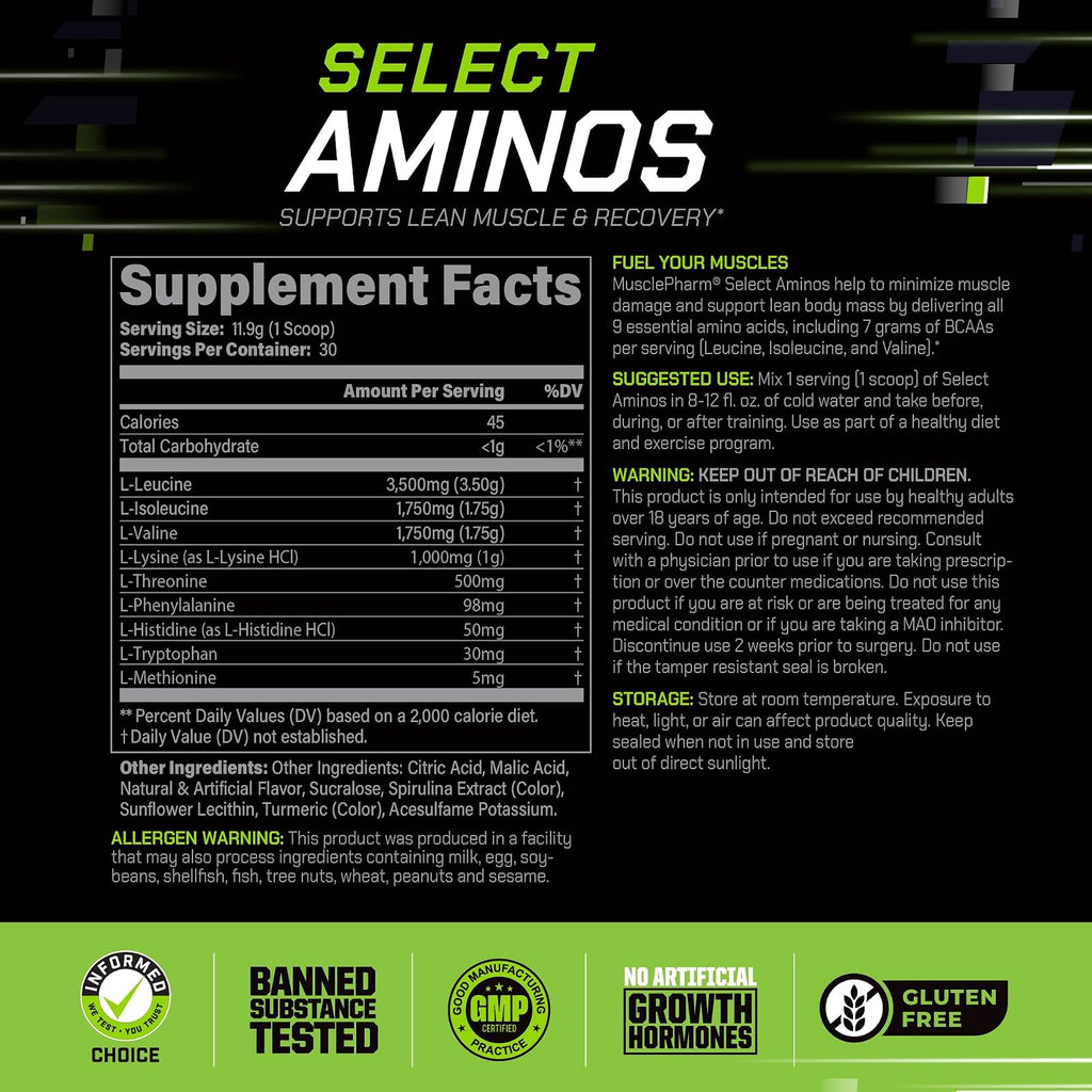 MusclePharm amino acids for endurance