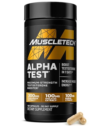MuscleTech AlphaTest testosterone booster capsules