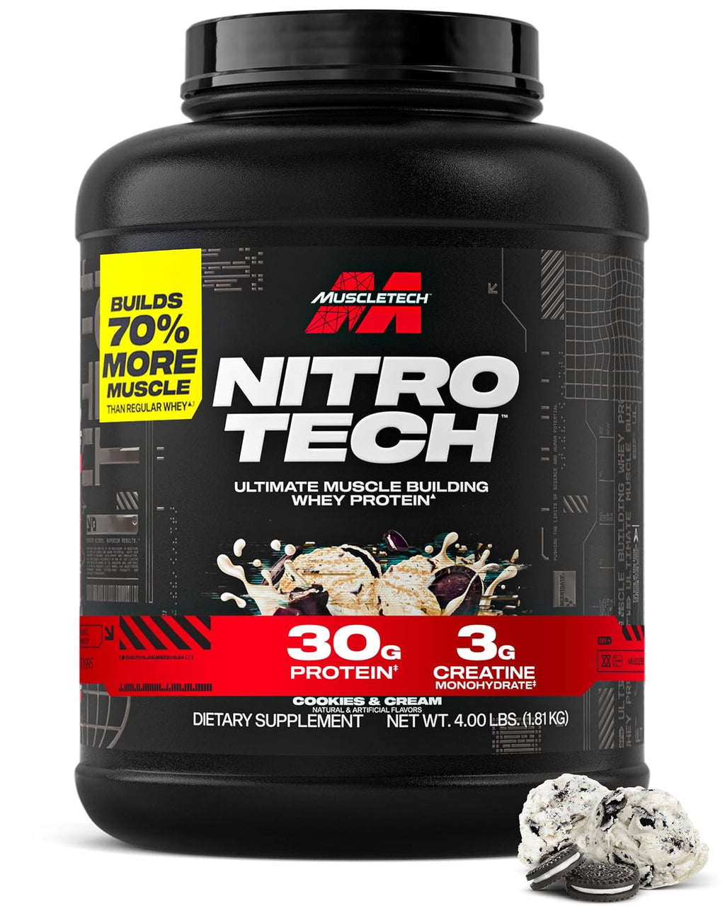MuscleTech whey protein cookies and cream