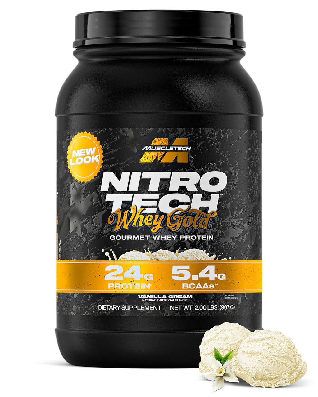 MuscleTech whey protein vanilla cream