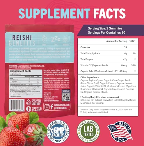 Mushie 60 count mushroom gummies