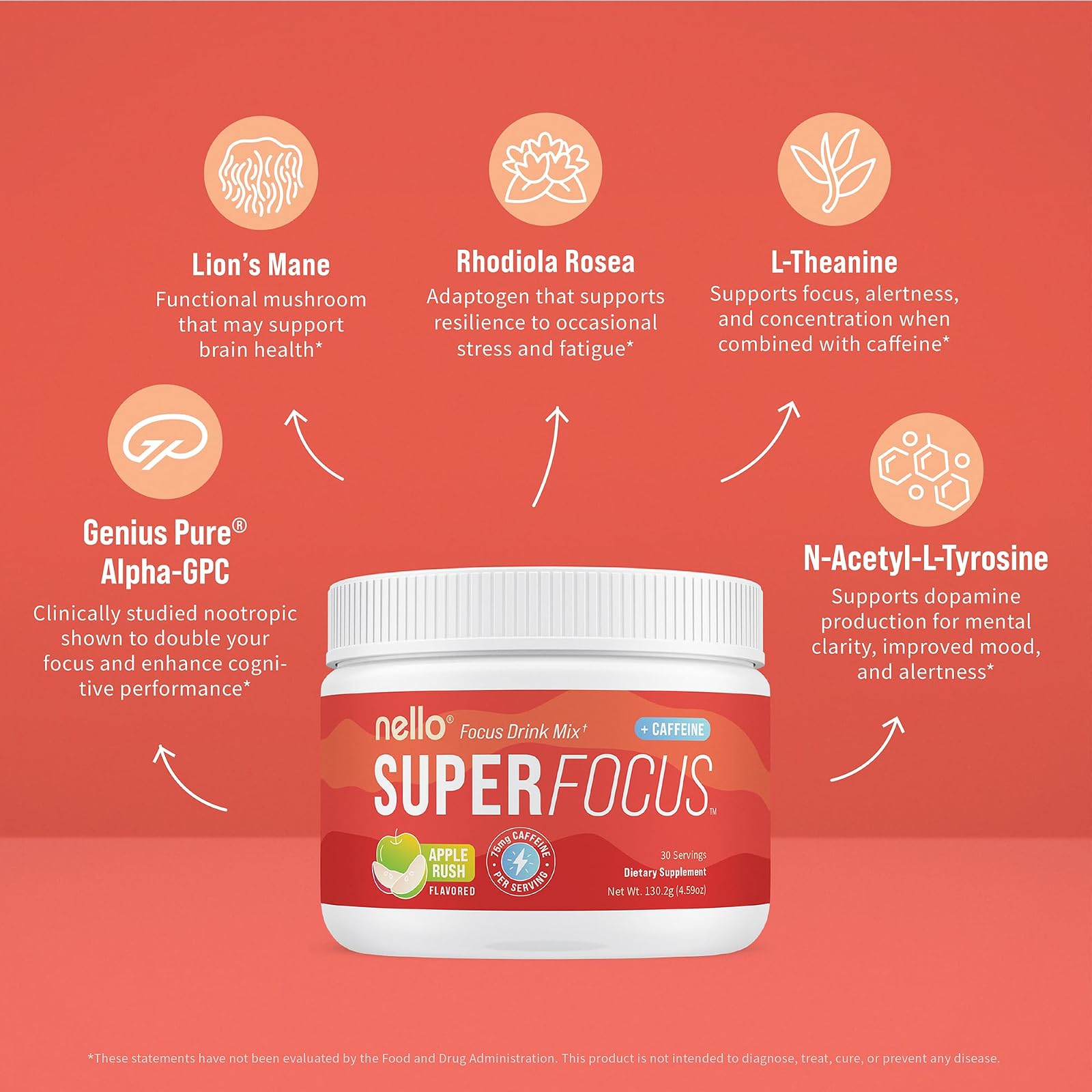 mushroom-based cognitive support drink